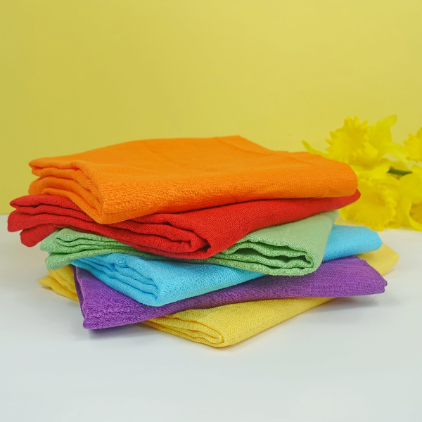 Muslinz Bright Coloured Muslin Cloths | 6 Pack | The Nappy Gurus