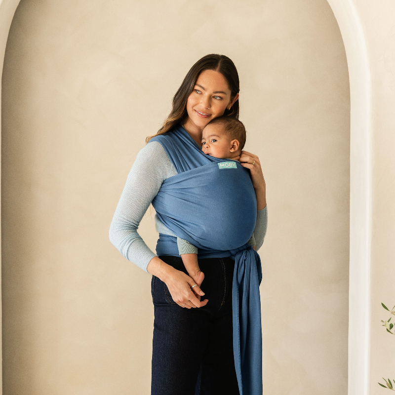 Moby Wrap | Classic Ocean Blue | The Nappy Gurus