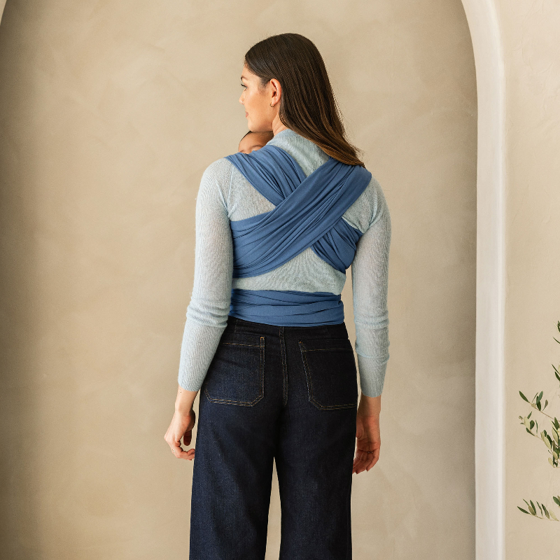 Moby Wrap | Classic Ocean Blue | The Nappy Gurus