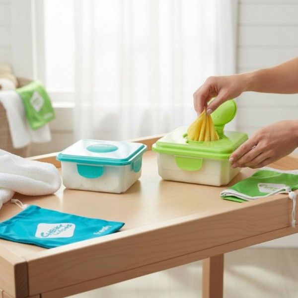 Cheeky Premium Reusable Wet Wipes Kit | The Nappy Gurus