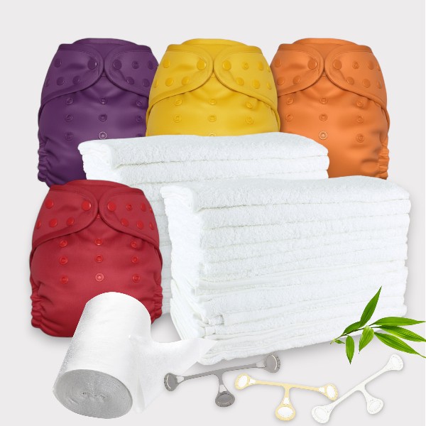 Traditional Terry Squares - Value Starter Bundle | The Nappy Gurus