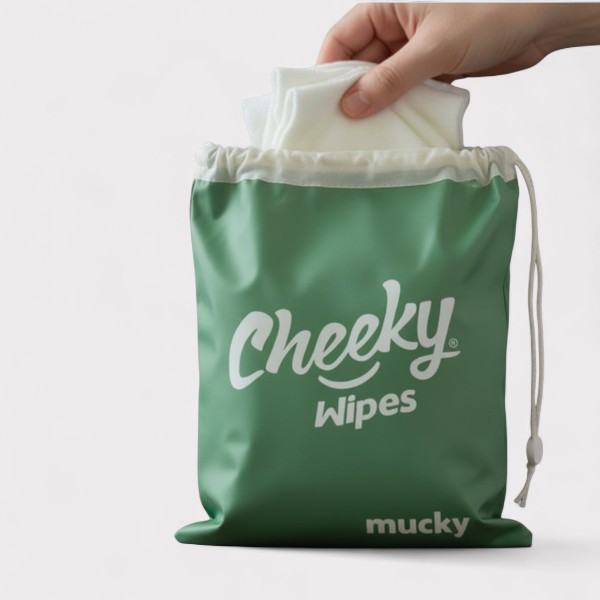 Cheeky Premium Reusable Wet Wipes Kit | The Nappy Gurus