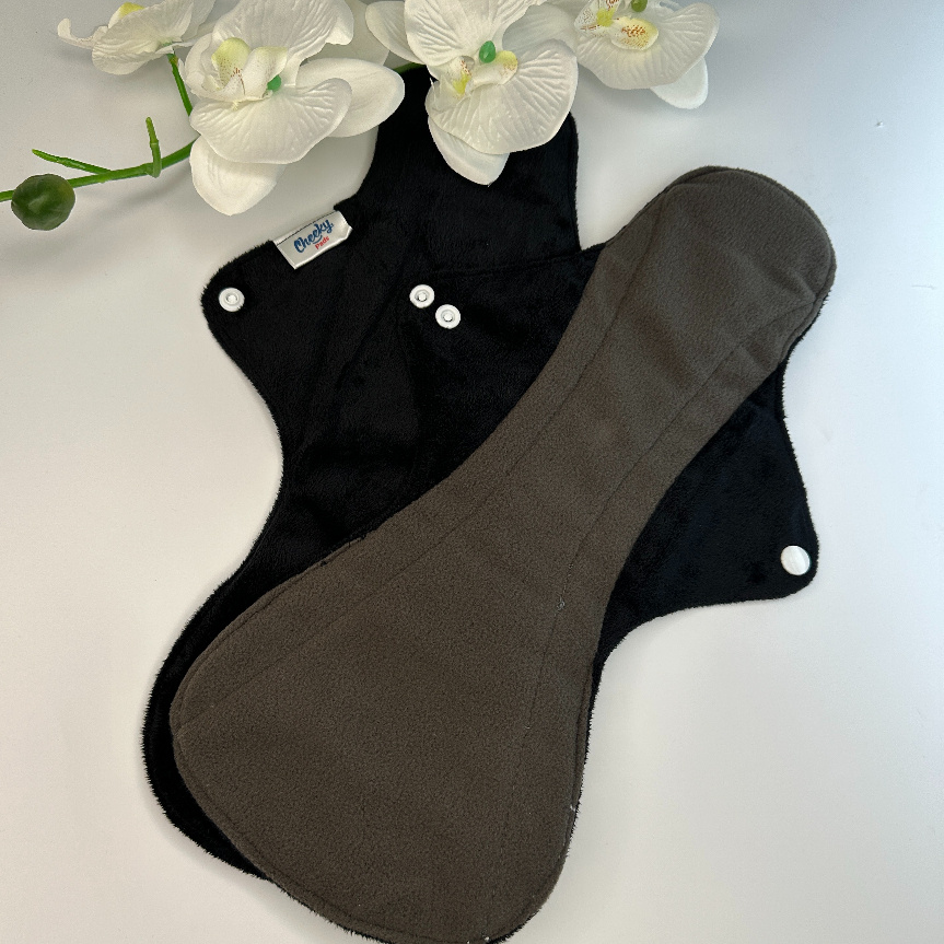 Extra Long Bamboo Charcoal Sanitary Pads | The Nappy Gurus