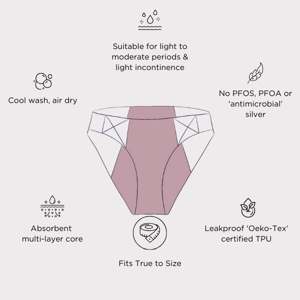 Cheeky Sassy Mid Rise Period Pants | The Nappy Gurus
