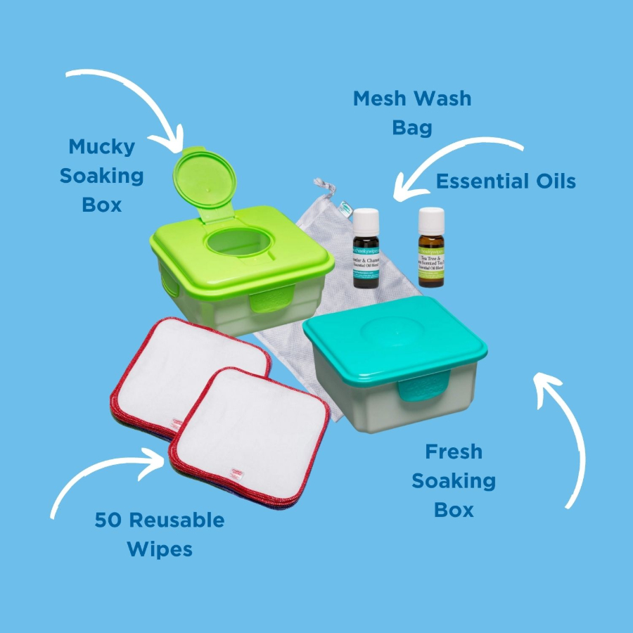 Family Cloth Reusable Toilet Paper Kit | Eco-Friendly Flannel Wipes ...